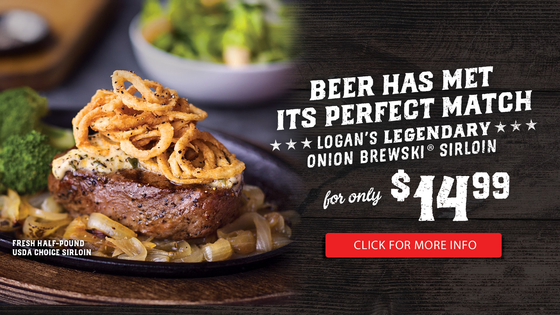 Steaks. Ribs. Spirits. Logan's Roadhouse